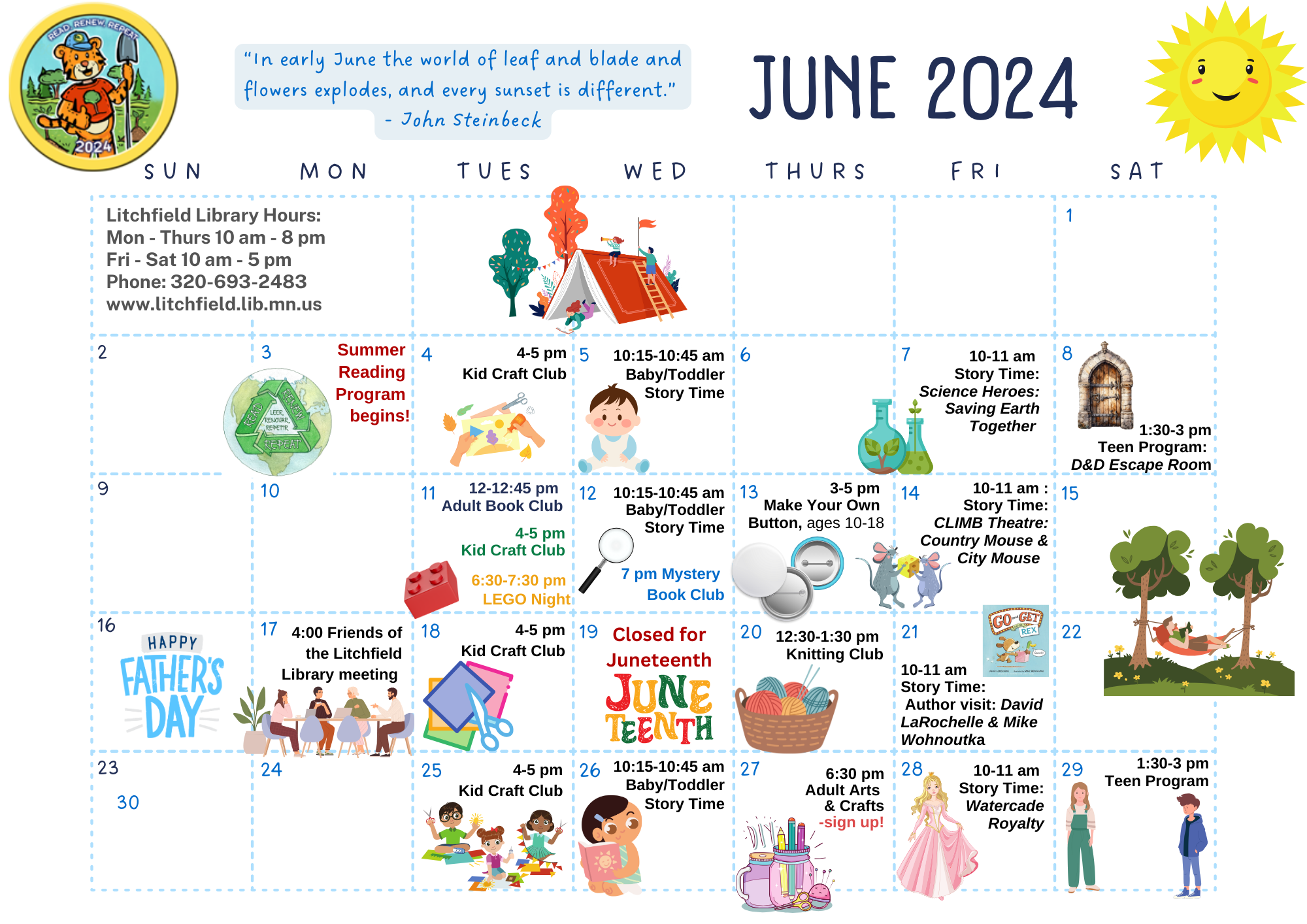 Litchfield Public Library | Library Calendar